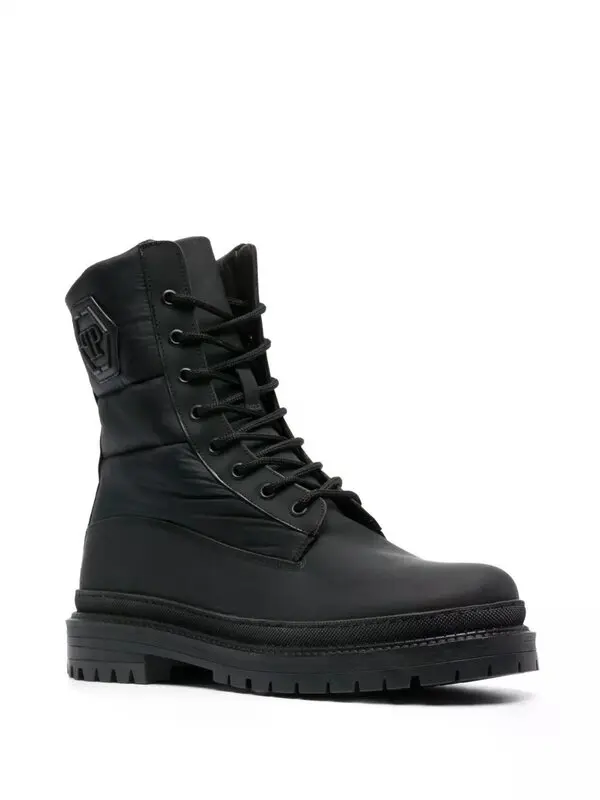 Philipp Plein Logo-embossed Ankle Boots