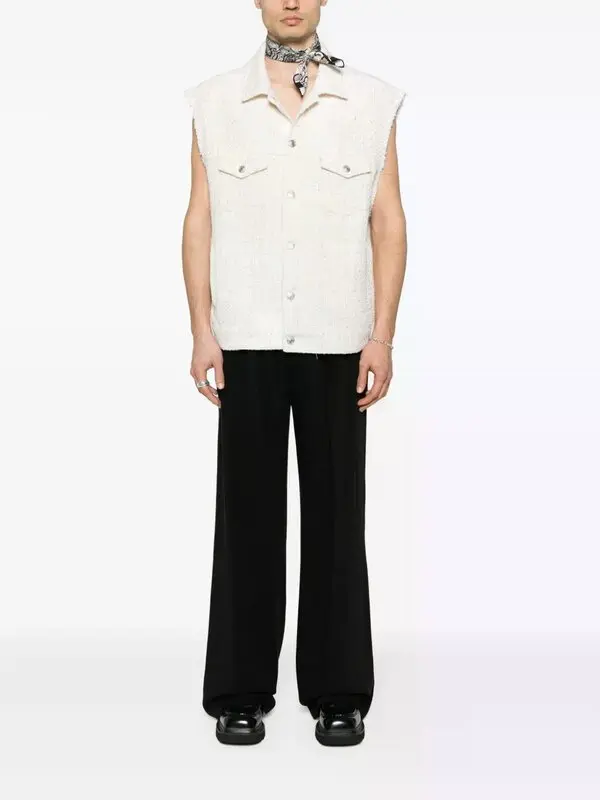 Gcds Sequin-embellished Tweed Gilet