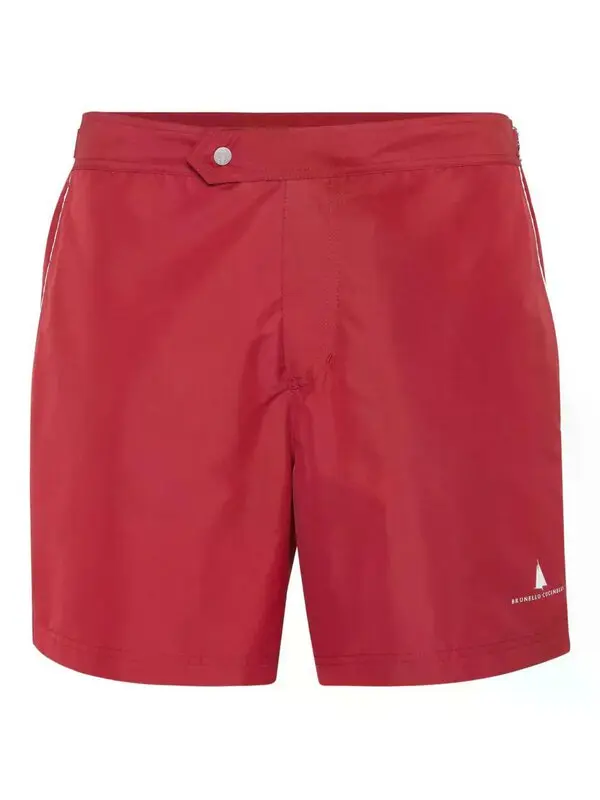 Brunello Cucinelli Logo-print Swim Shorts