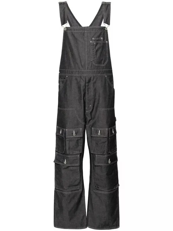 Junya Watanabe Cargo-pocket Denim Overalls - Blue