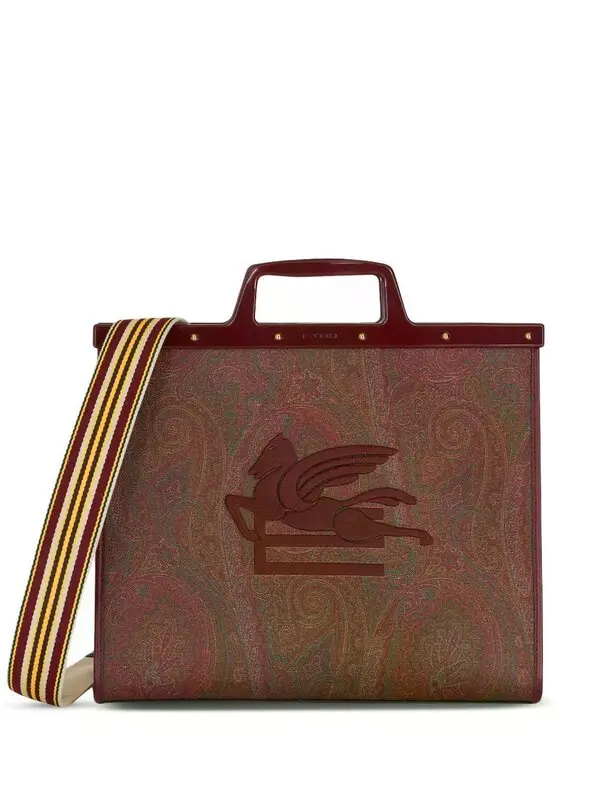 Etro Pegaso Motif Shopping Bag