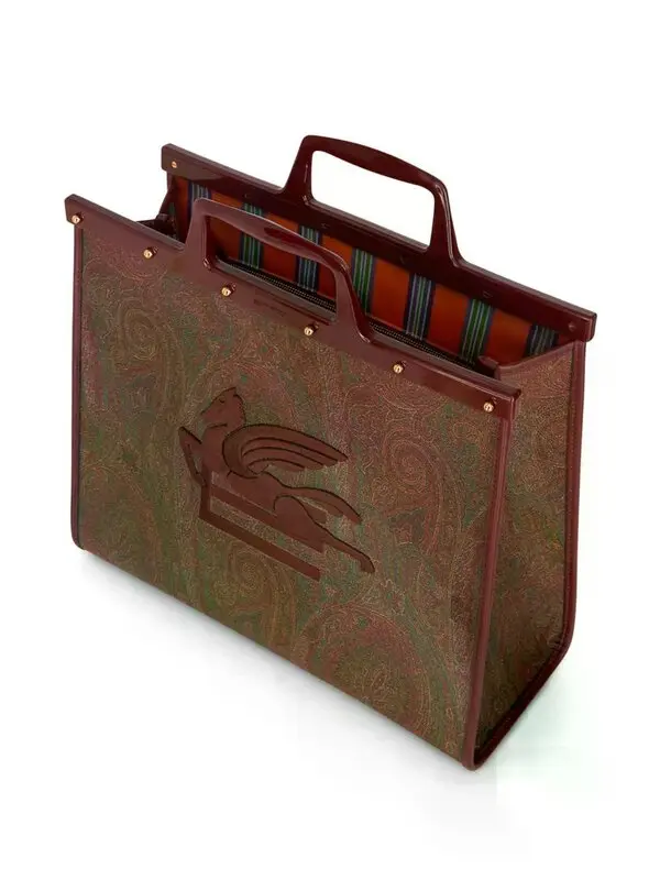 Etro Pegaso Motif Shopping Bag