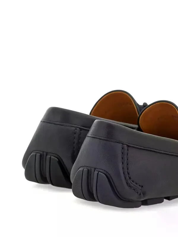 FERRAGAMO Gancini-jacquard Leather Loafers