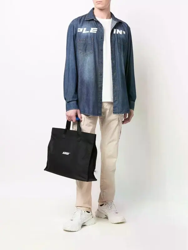 Philipp Plein Logo Denim Shirt
