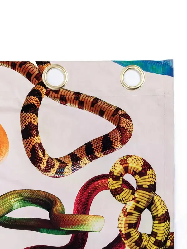 SELETTI Snakes Shower Curtain