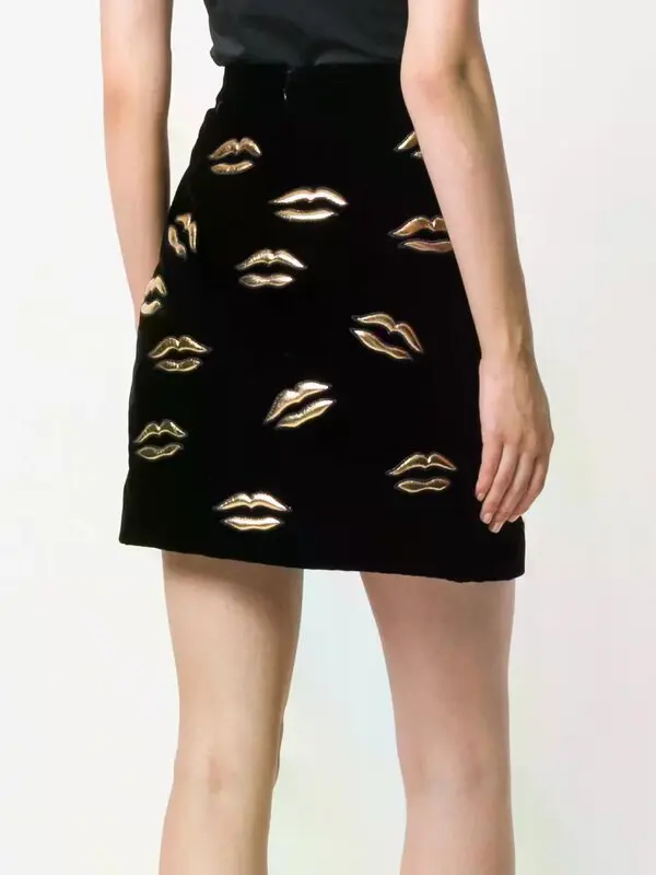 Givenchy Lip Print A-line Mini Skirt