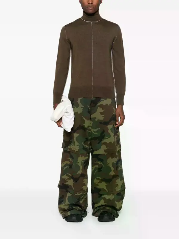 MAISON MARGIELA Raised-seam Virgin Wool-blend Sweater