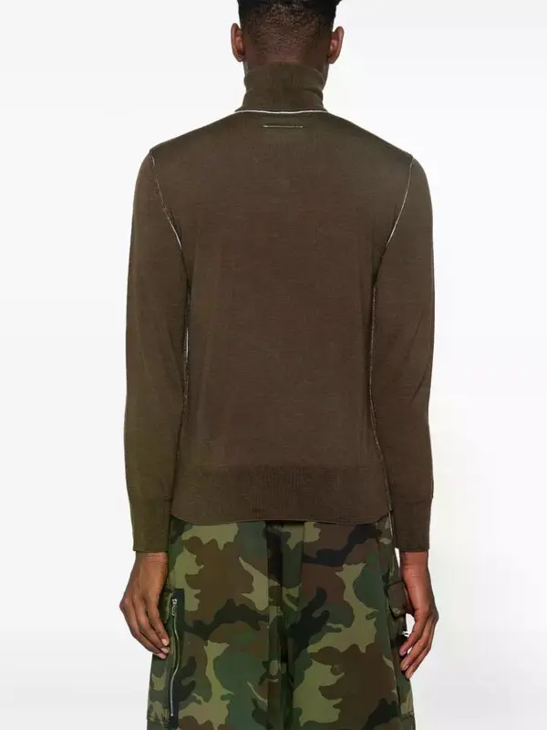 MAISON MARGIELA Raised-seam Virgin Wool-blend Sweater