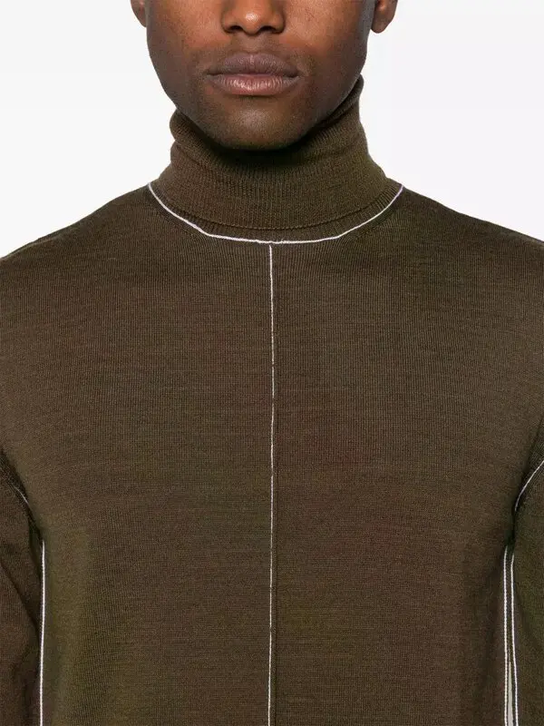 MAISON MARGIELA Raised-seam Virgin Wool-blend Sweater