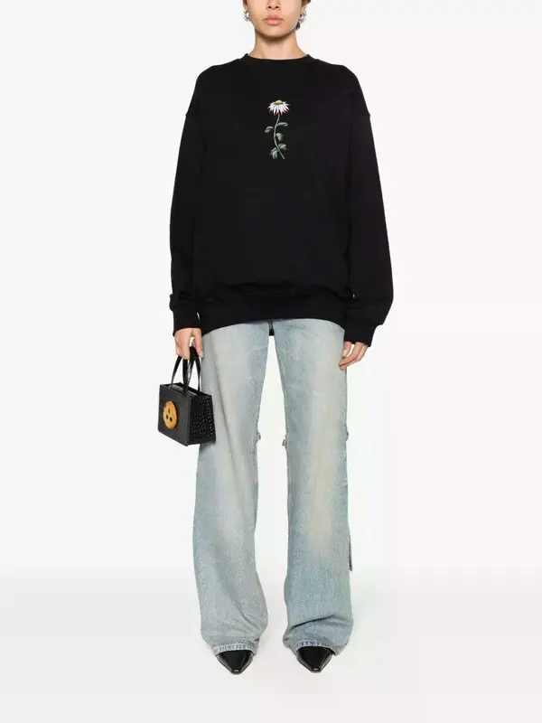 MARGHERITA MACCAPANI Floral-print Cotton Sweatshirt