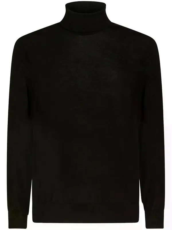 Etro Roll-neck Cashmere-silk Blend Jumper - Black