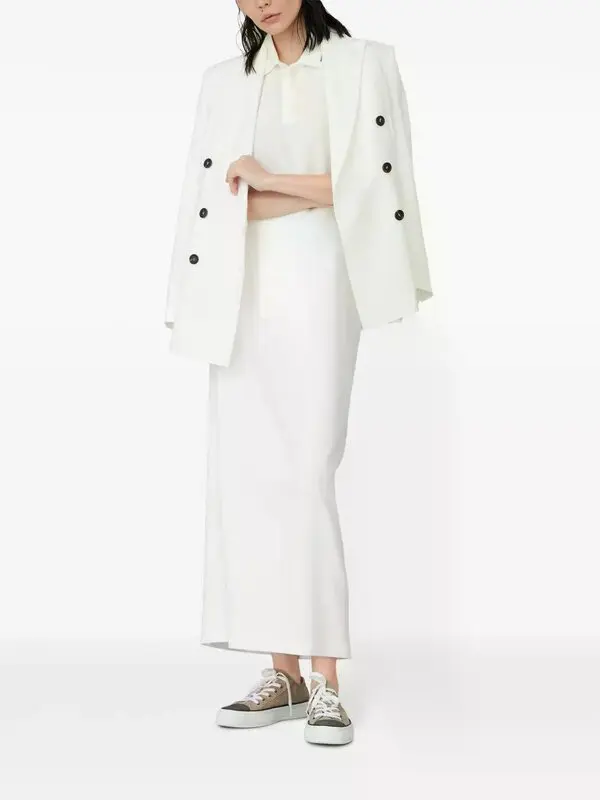 Brunello Cucinelli Cotton Straight Maxi Skirt