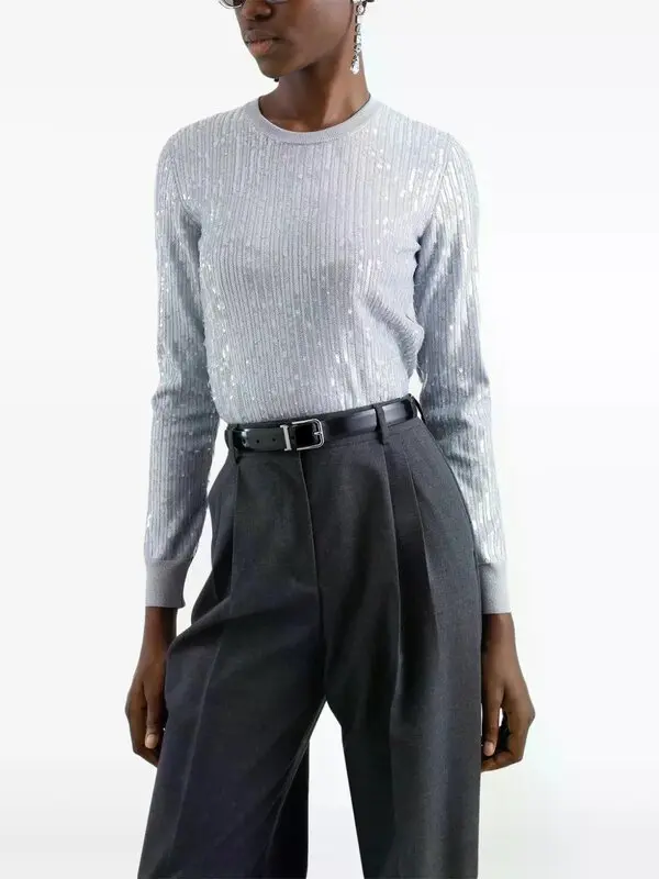 Dolce & Gabbana Sequin Knitted Top