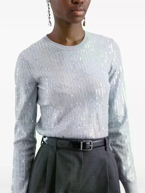 Dolce & Gabbana Sequin Knitted Top