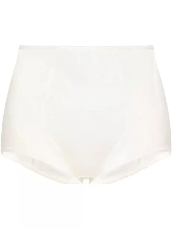 Dolce & Gabbana High-waisted Satin Briefs - White