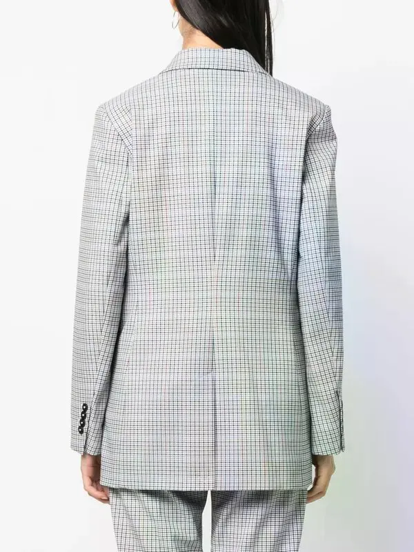 Tommy Hilfiger Checked Double-breasted Blazer