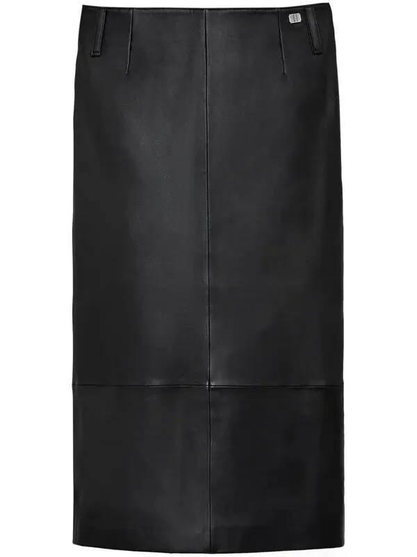 Marc Jacobs Leather Midi Skirt