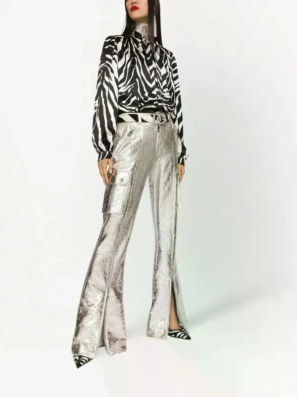 Dolce & Gabbana Zebra-print Satin Shirt