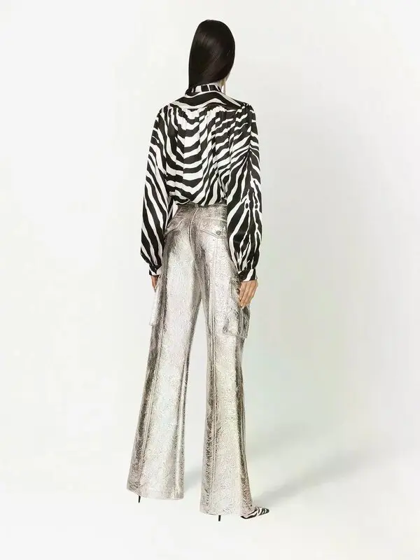 Dolce & Gabbana Zebra-print Satin Shirt