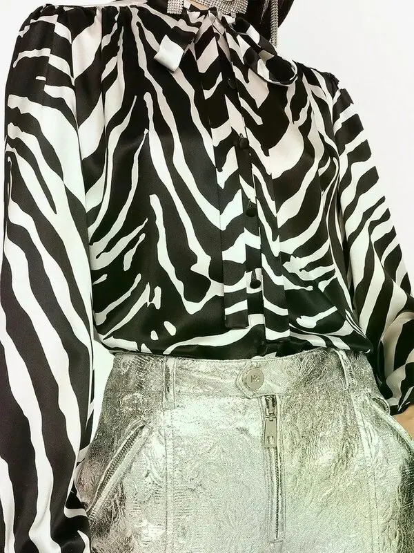Dolce & Gabbana Zebra-print Satin Shirt