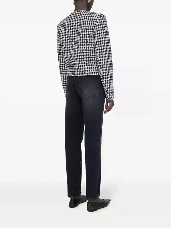 ANINE BING Cara Houndstooth Blazer