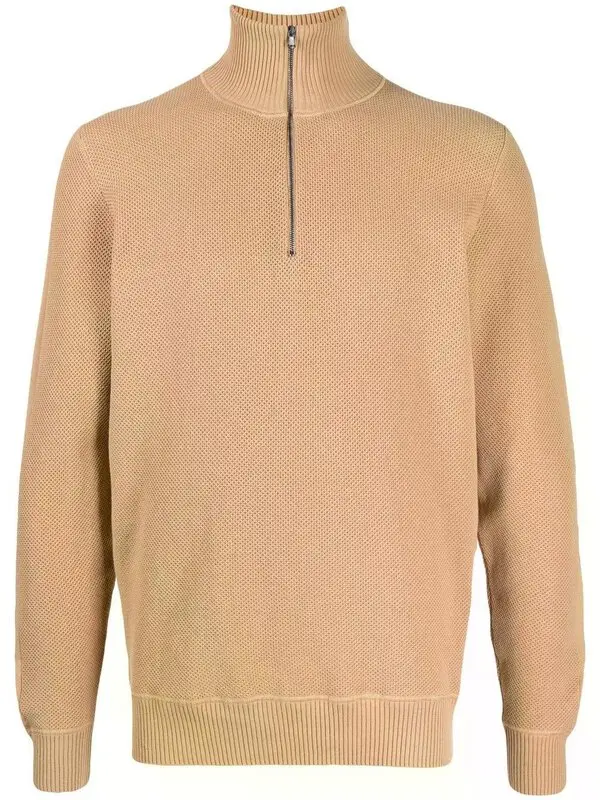 Pringle Of Scotland Half-zip Cotton Jumper