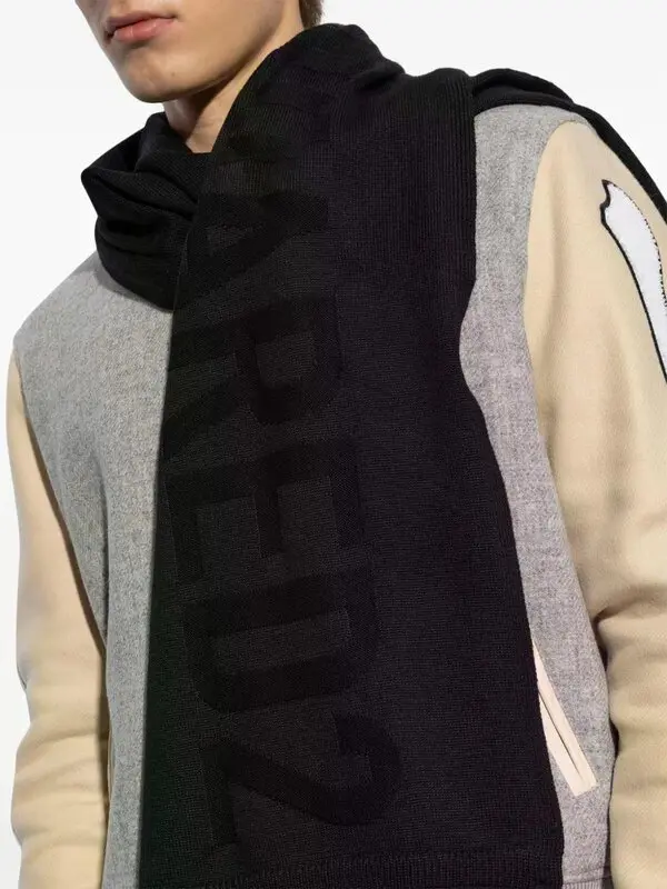 Dsquared2 Intarsia-knit Wool Scarf