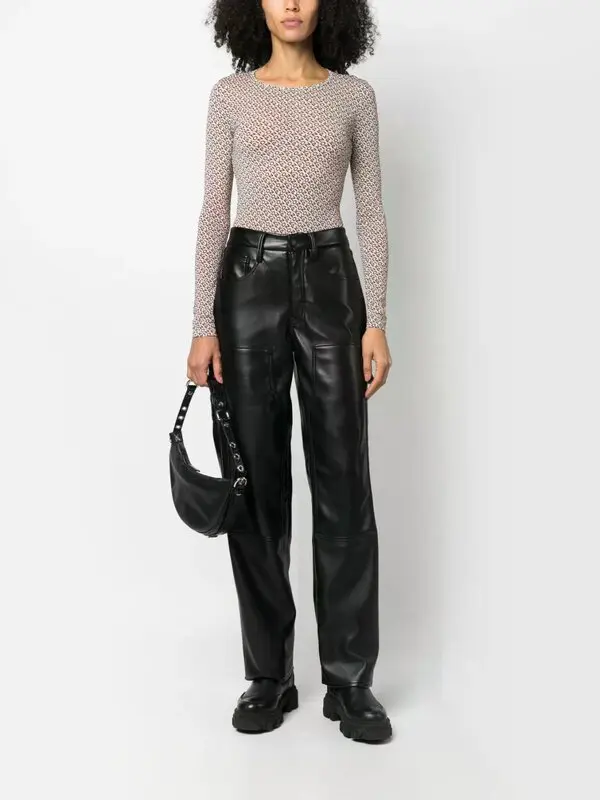 Pinko Logo-print Semi-sheer Sweatshirt