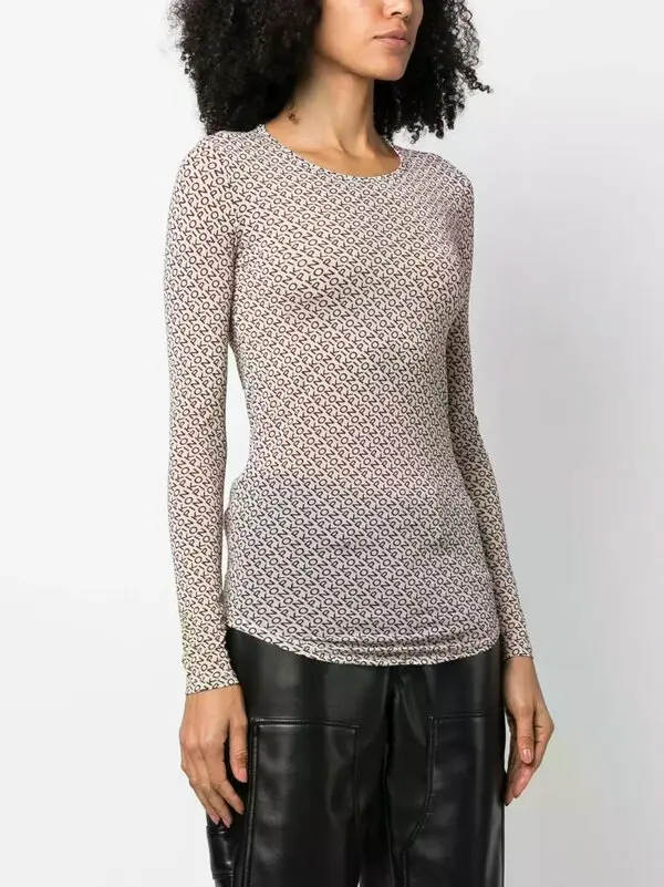 Pinko Logo-print Semi-sheer Sweatshirt