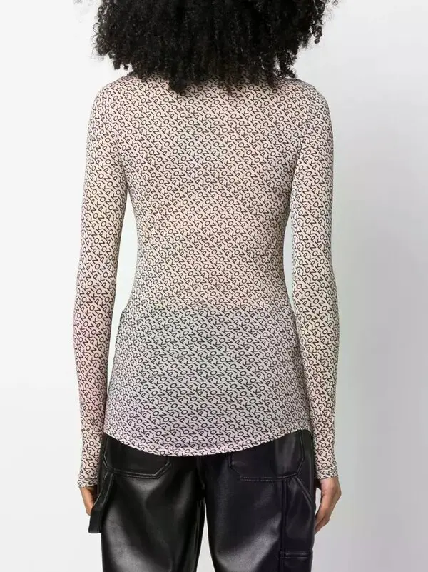 Pinko Logo-print Semi-sheer Sweatshirt