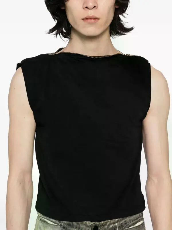 P.L.N. Zip-embellished Tank Top