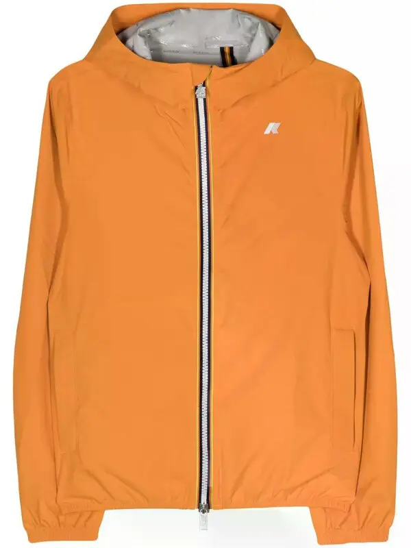 K-WAY Stretch Dot Lightweight Hooded Jacket - Orange