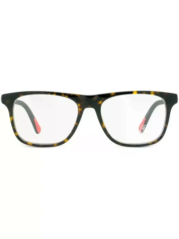 Moncler Ml5161 Rectangle Frame Glasses - Brown