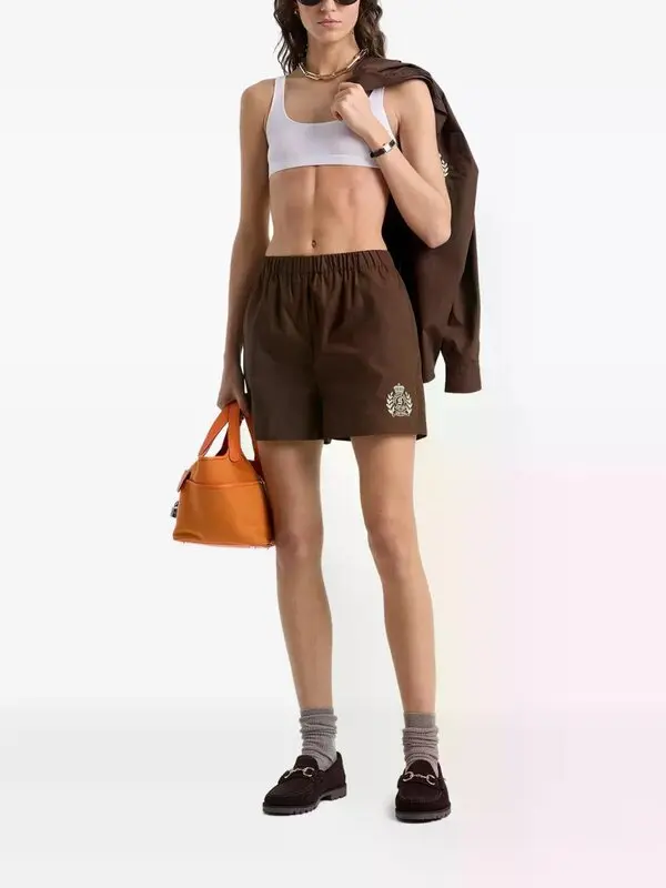 SPORTY & RICH H&w Crest Shorts