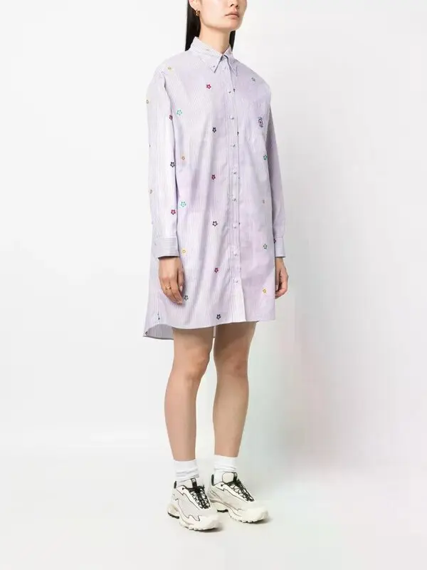 Kenzo Embroidered Poplin Shirtdress
