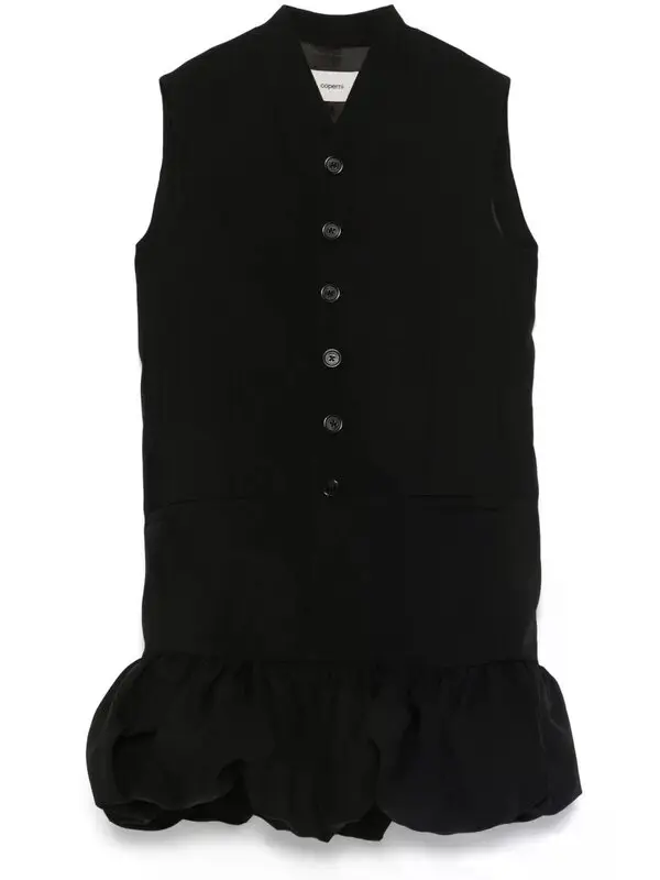 Coperni Gathered Tailored Mini Dress