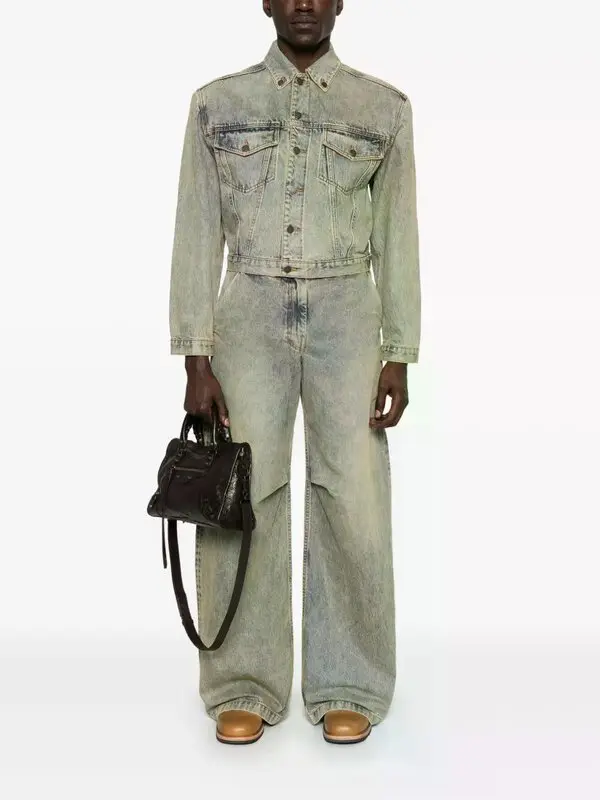 ENTIRE STUDIOS Shrunken Buttoned Denim Jacket