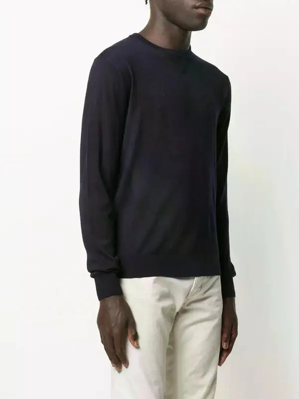 Armani Exchange Embroidered Logo Virgin Wool Jumper