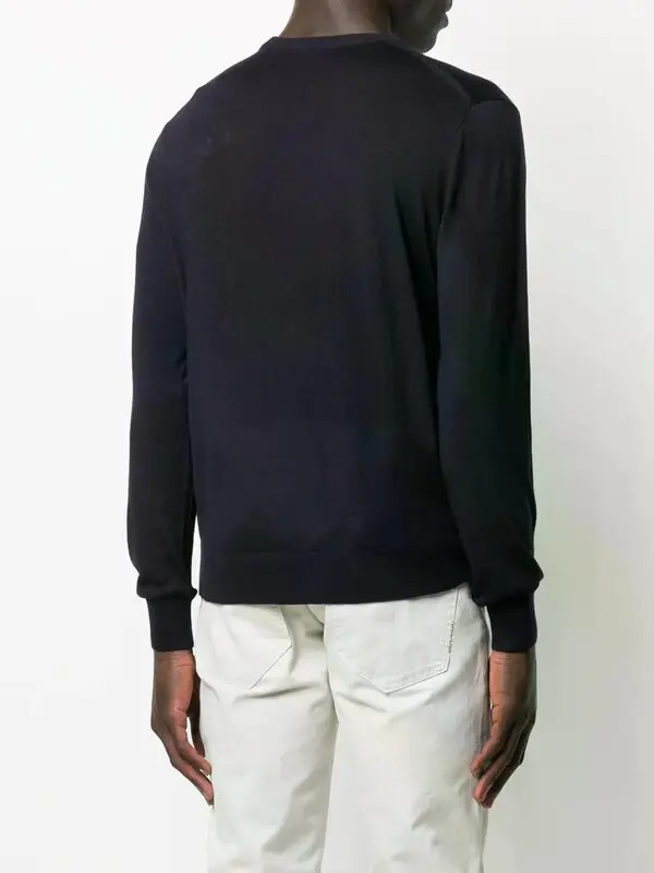 Armani Exchange Embroidered Logo Virgin Wool Jumper
