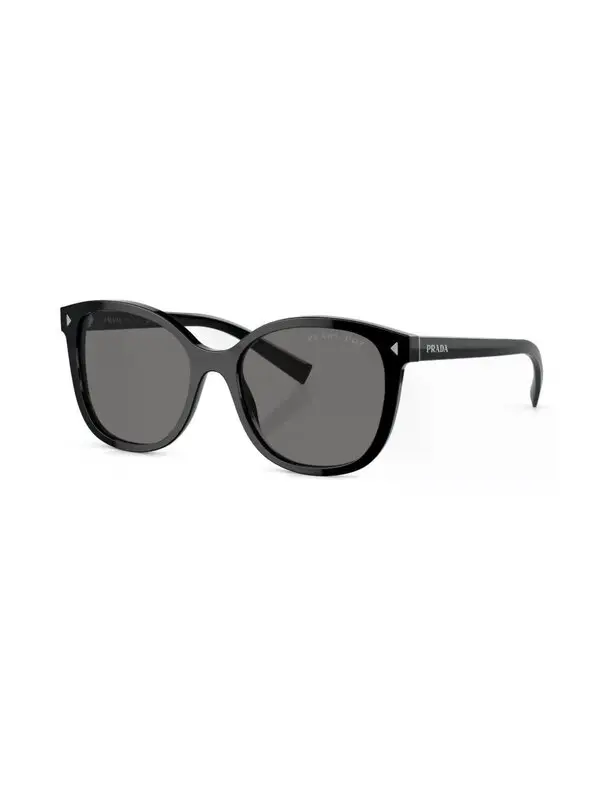 Prada Symbole Round-frame Sunglasses - Black