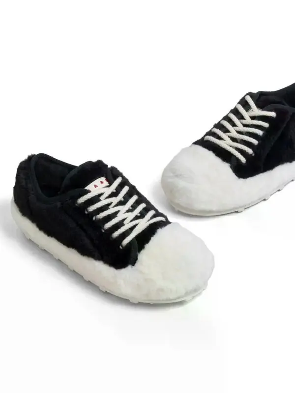 Marni Teddy Lace-up Sneakers - Black