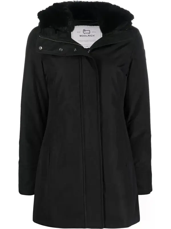 Woolrich Logo-patch Parka - Black