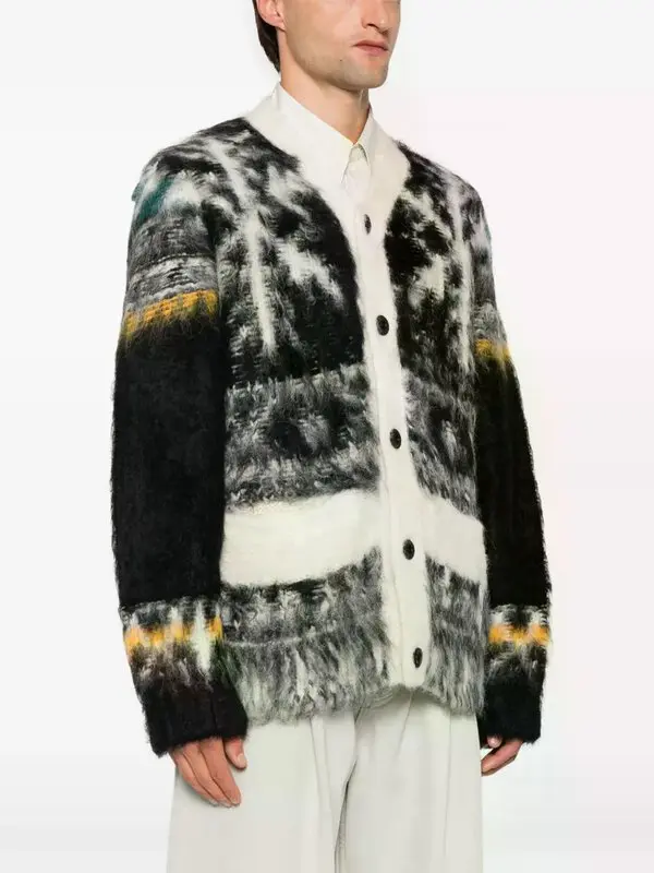 Sacai Patterned Pocket Cardigan