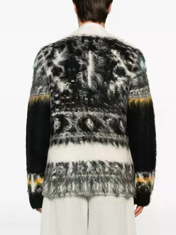 Sacai Patterned Pocket Cardigan