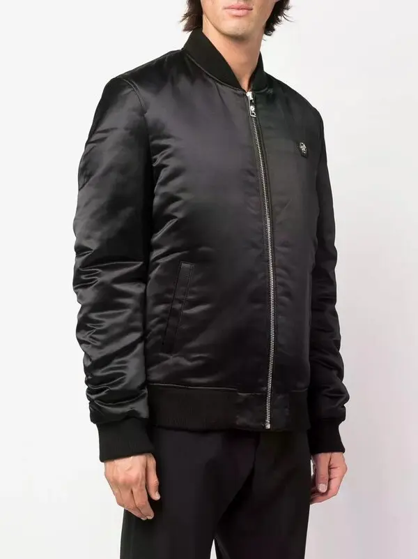 Philipp Plein Teddy Bear Print Bomber Jacket