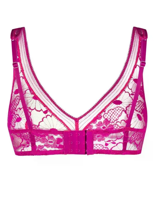 ERES Millefleurs Triangle Lace Bra - Pink