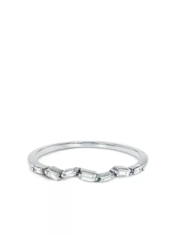 SUZANNE KALAN 18kt White Gold Fireworks Diamond Ring - Silver