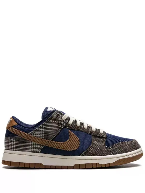 Nike Dunk Low Tweed Corduroy Sneakers - Blue