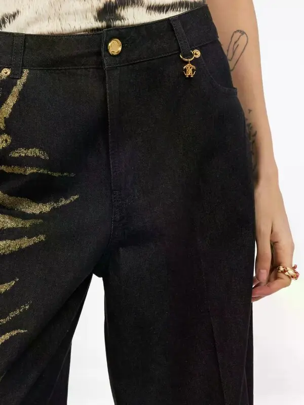 Roberto Cavalli Zebra-print Jeans