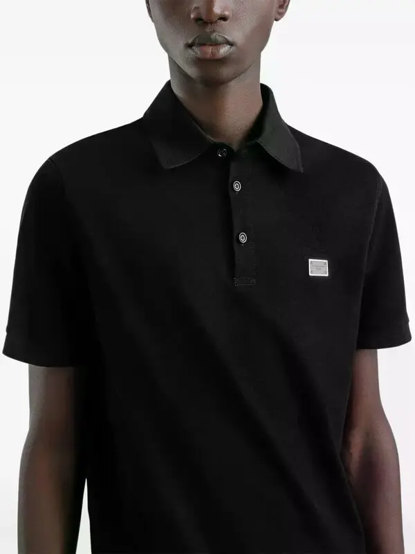 Dolce & Gabbana Logo-plaque Polo Shirt